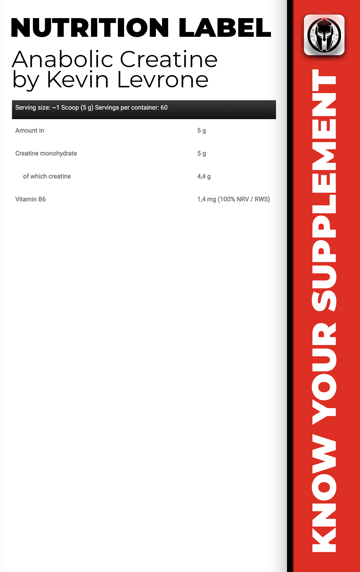 Anabolic Creatine by Kevin Levrone – Strength & Performance Boost ...