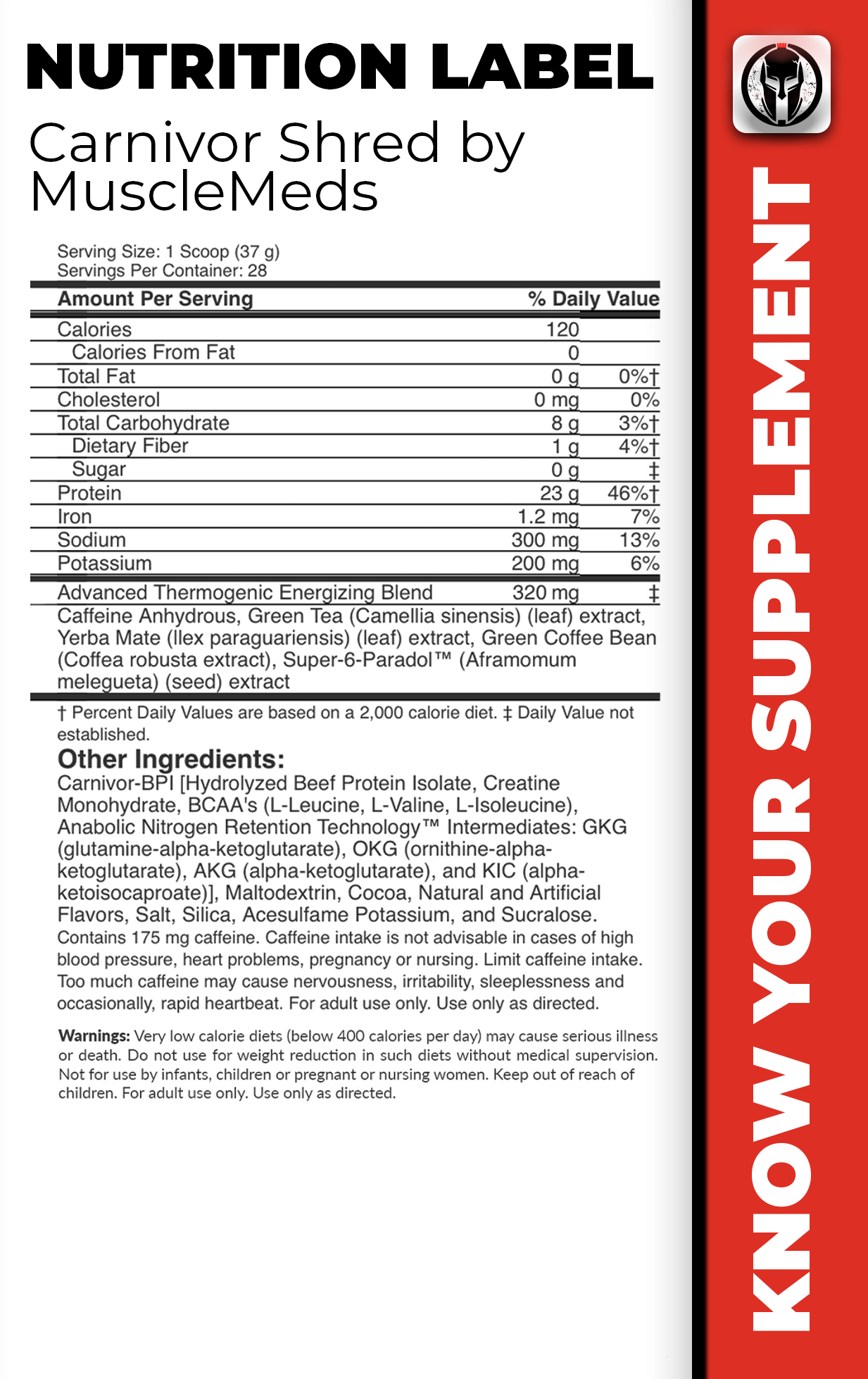Carnivor Shred by MuscleMeds – Beef Protein for Fat Burning & Muscle ...