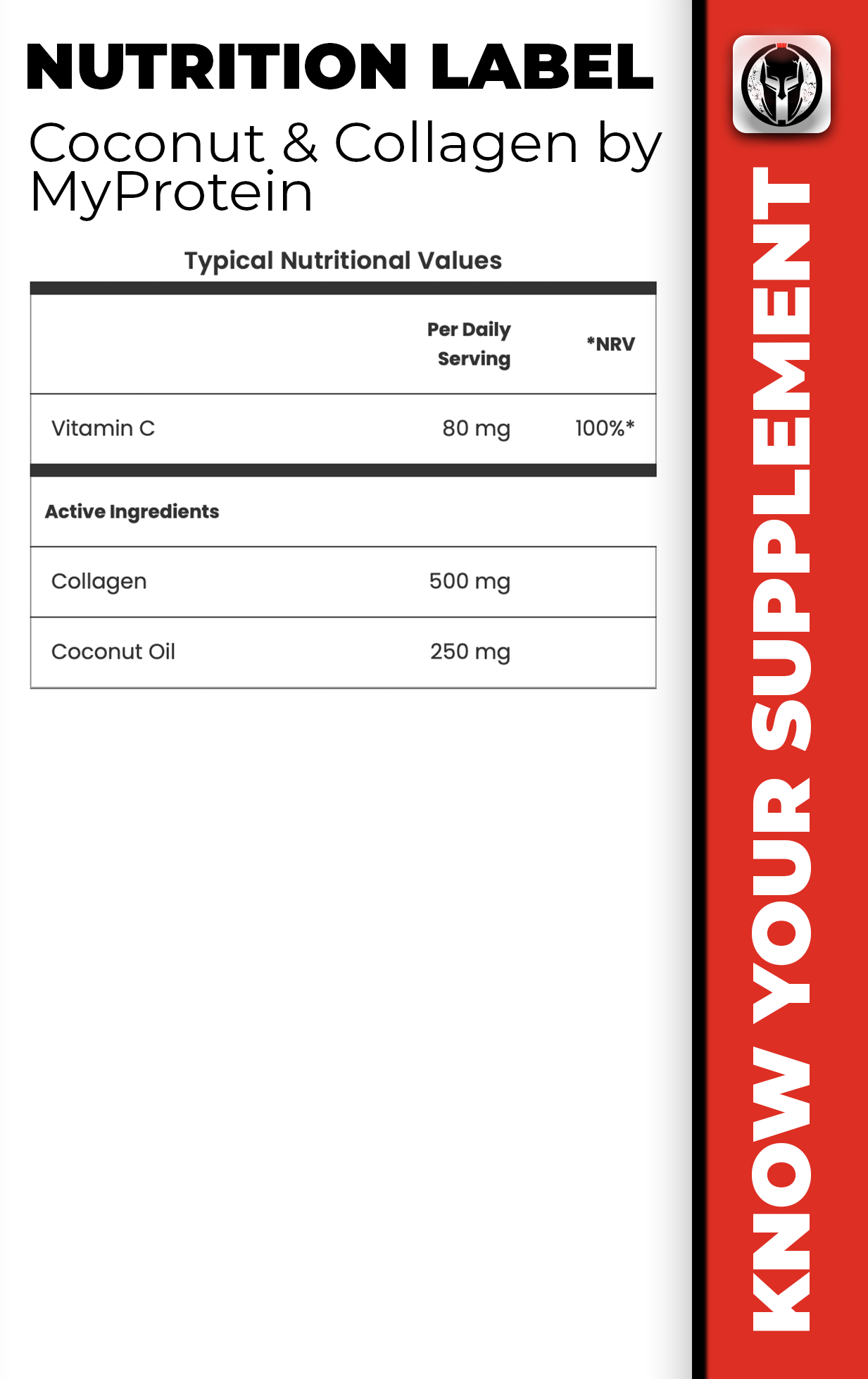 Coconut & Collagen by Myvitamins – Swole Spartan