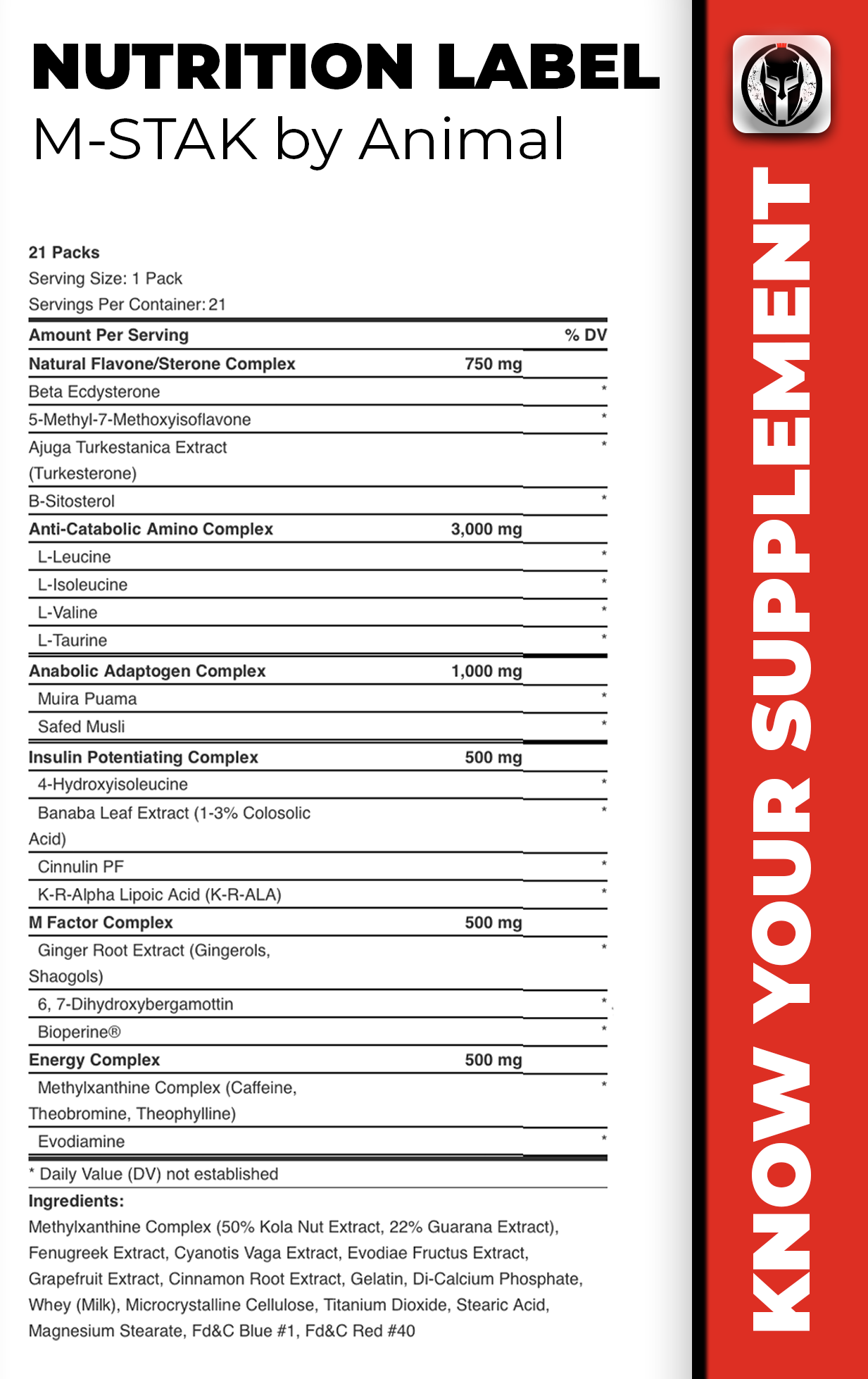 M-Stak by Animal – Swole Spartan