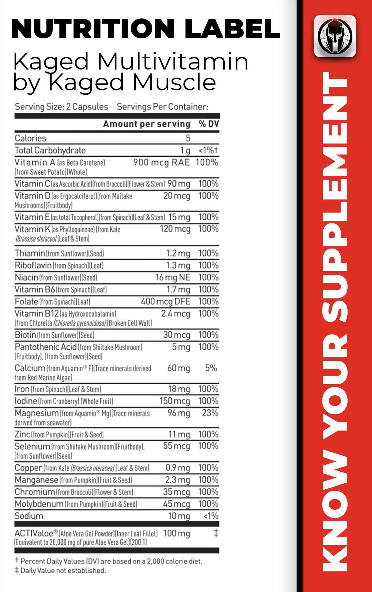 Kaged Multivitamin by Kaged Muscle – Swole Spartan