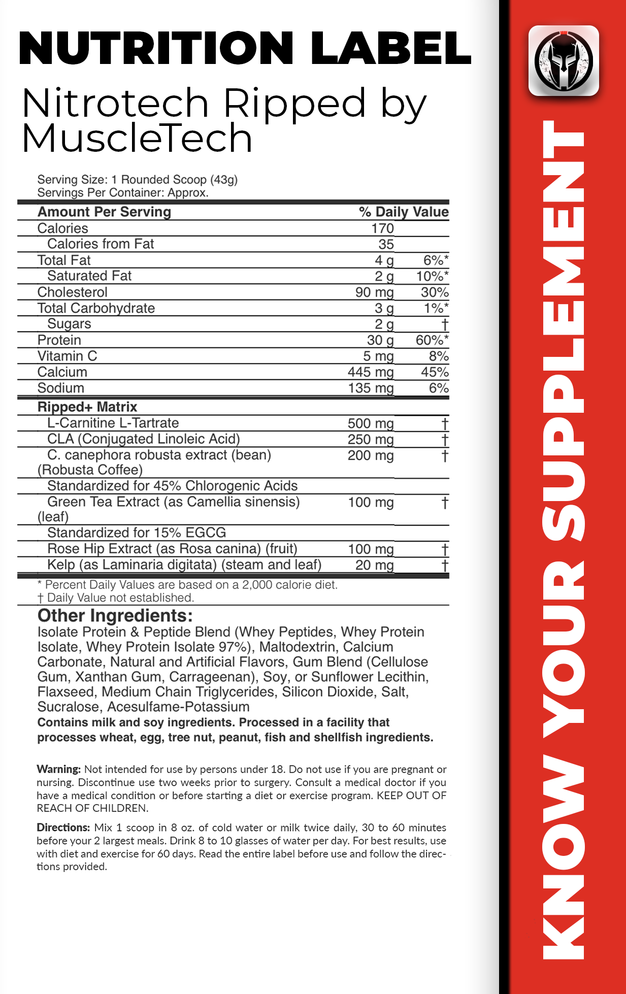 Nitro tech Ripped By Muscletech – Swole Spartan